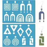 2 Styles Geometric Shape Templates Reusable Acrylic Geometry Triangle ...