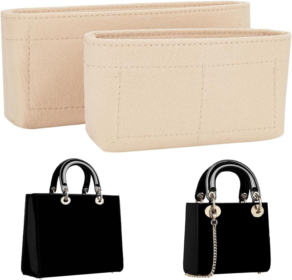 2 Styles Handbag Felt Organizer Insert Tote Bag Organizer Insert with ...