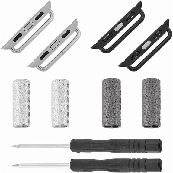 2 Styles Watch Band Connector 2 Colors Stainless Steel Strap Connector ...