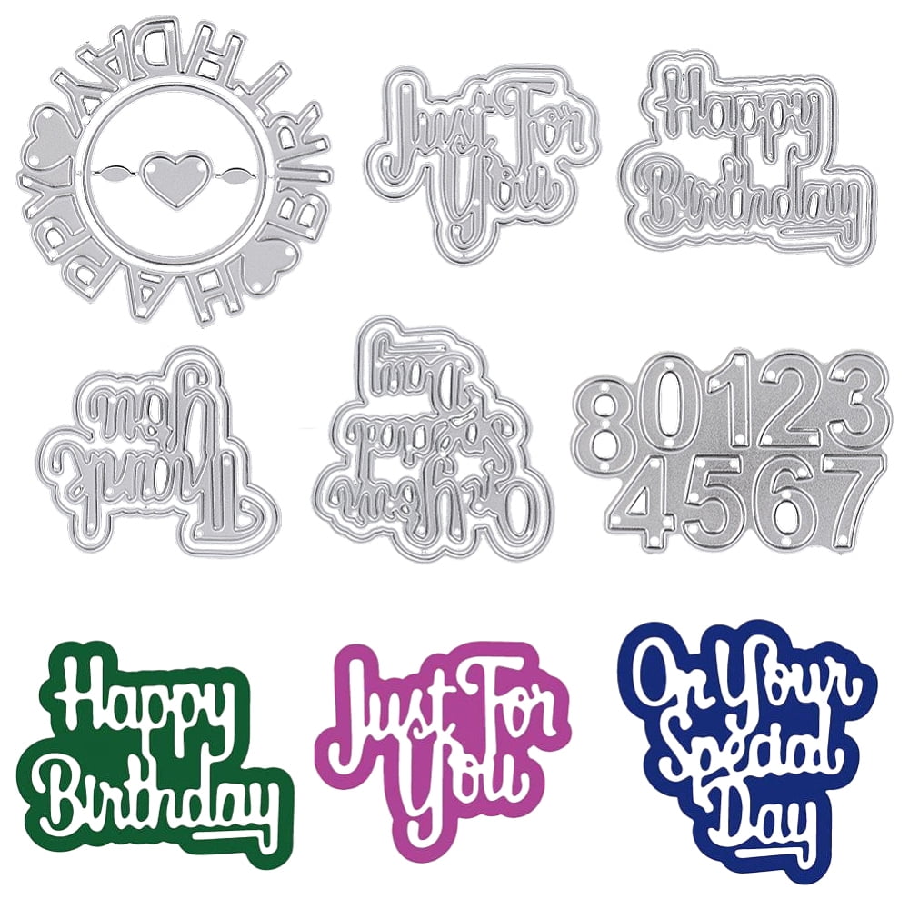 2 Styles Word Cutting Dies Stencils for DIY Scrapbooking Photo Album ...