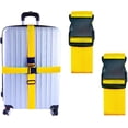 2 Suitcase Belts, Adjustable Luggage Straps, Bright Colors Travel ...