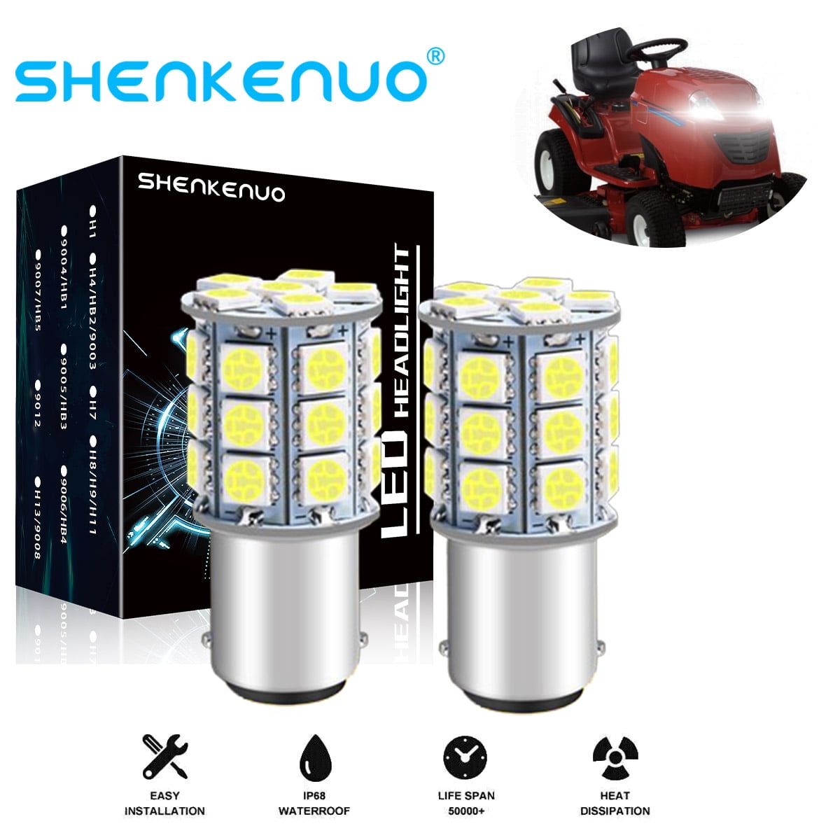2 Super Bright LED light bulbs for Toro Craftsman Ariens Troy-Bilt snow ...