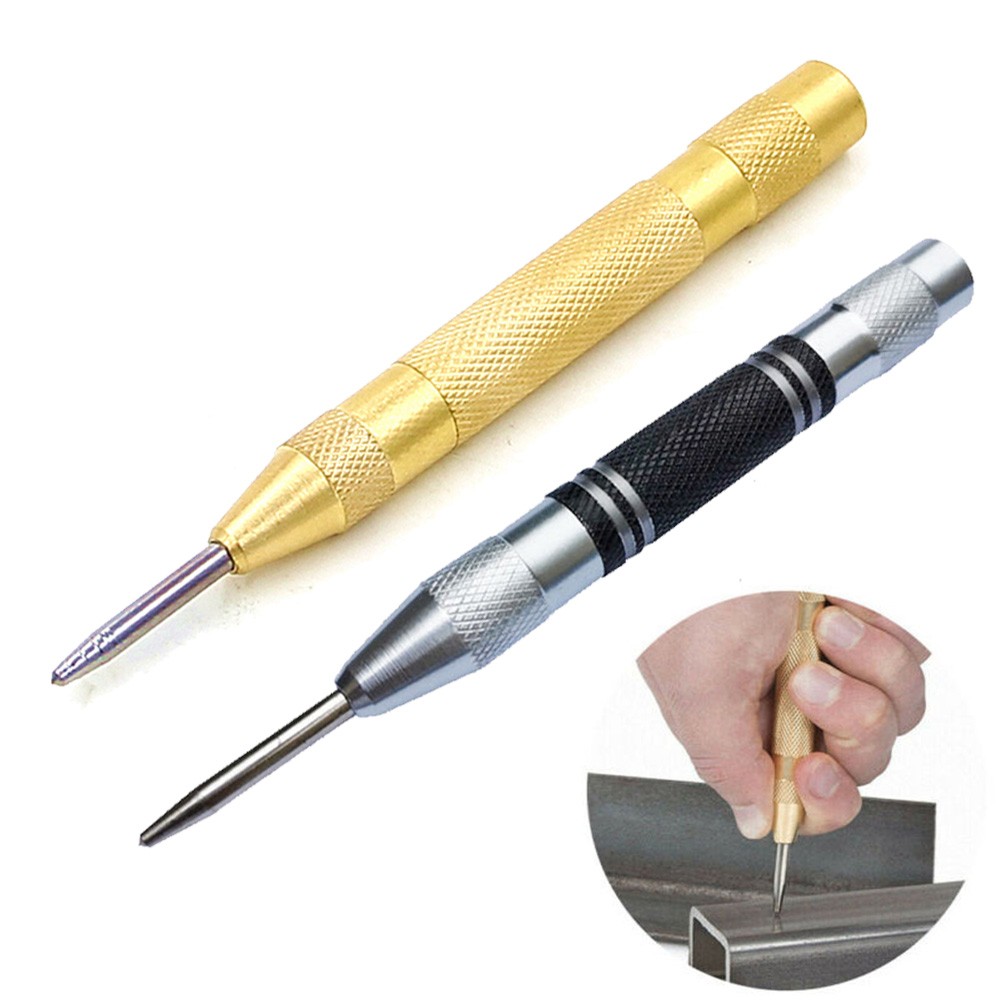 2 Super Strong Automatic Centre Punch Adjustable Spring Loaded Metal ...