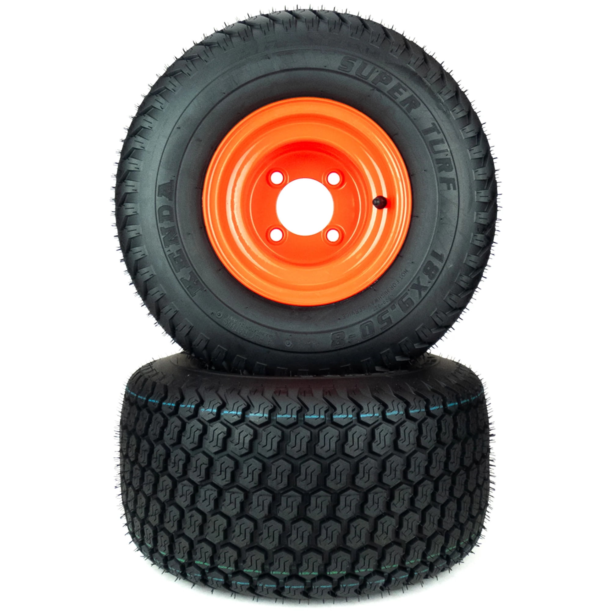 (2) Super Turf Tire Assemblies 18x9.50-8 Bad Boy MZ Magnum 48" 54" 022 ...