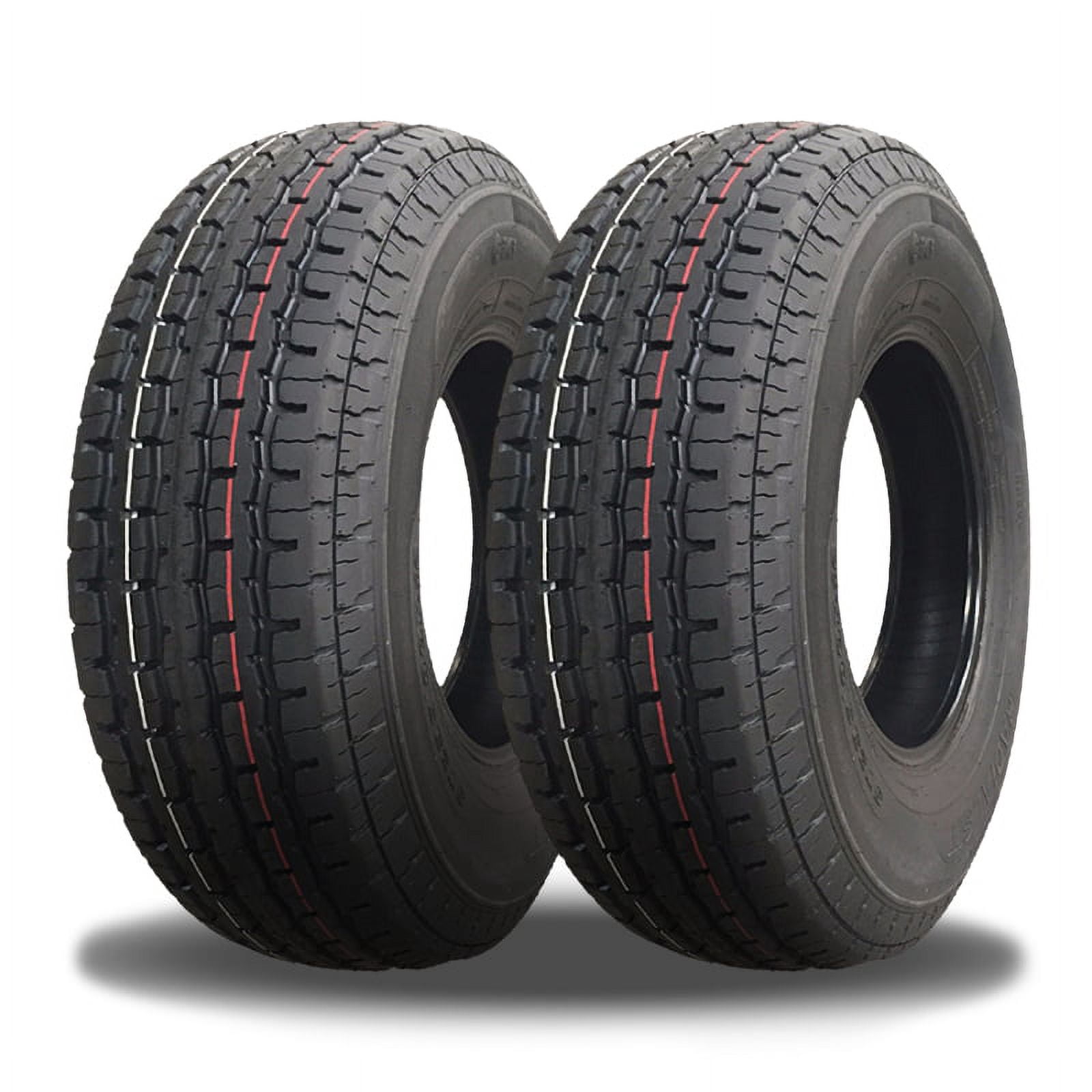2 Supermax STM-1 ST205/75R15 101/97L 8-Ply Auto/Boat/Travel Trailer ...