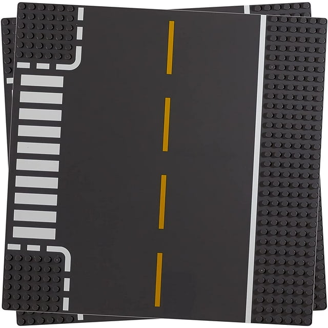 2 T-Junction Road Building Block Baseplates - Walmart.com