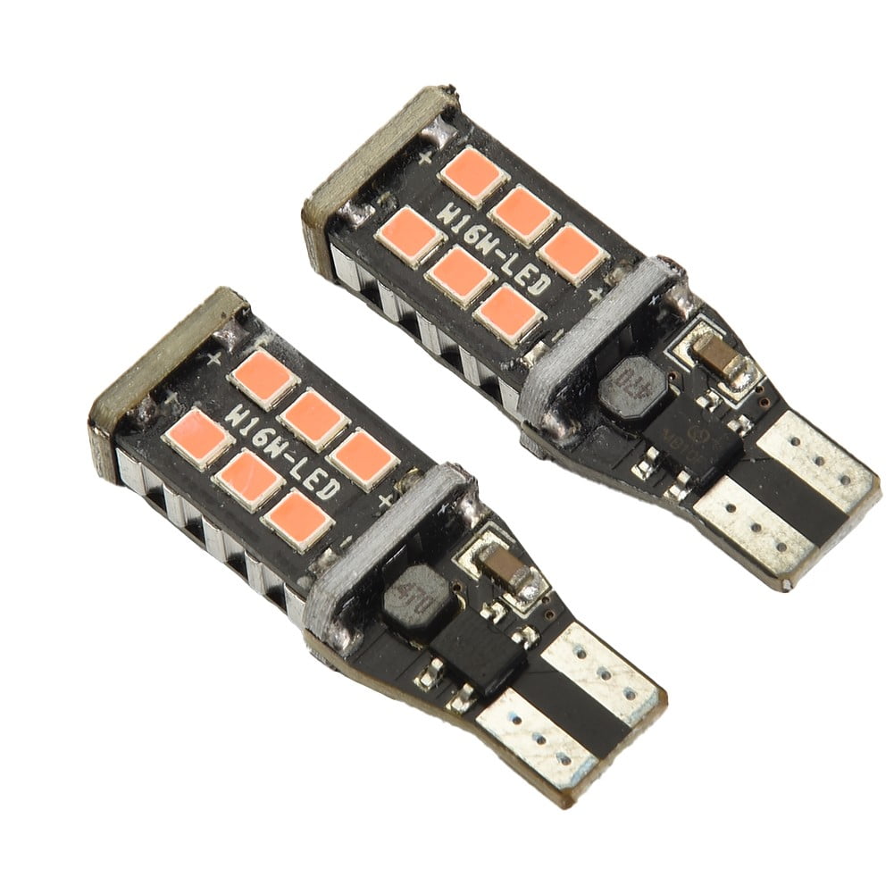 2* T15 921 912 CANBus Red LED Center High Mount Stop 3RD Brake Light ...