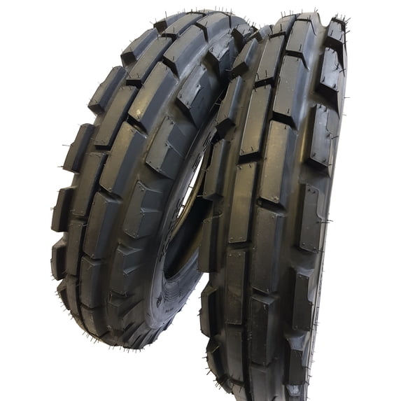 KNK33 6.50-16 8 PLY 3-Rib Farm Tractor Tires with Tubes (2 Tires + 2 ...