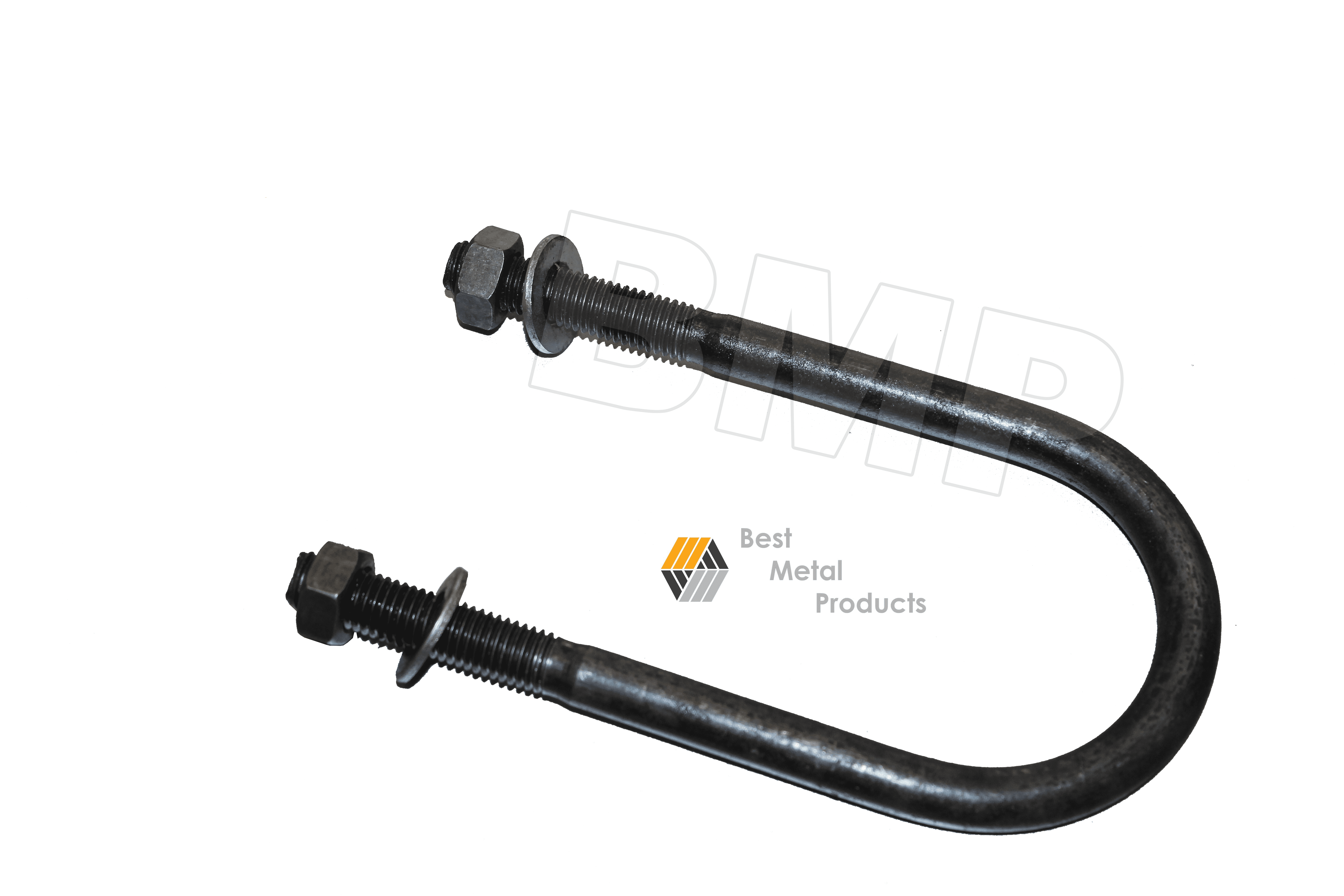 (2) TRAILER STEEL U-BOLTS 3" ROUND AXLE SPRING M 14 U-BOLT 9/16 X 7 ...