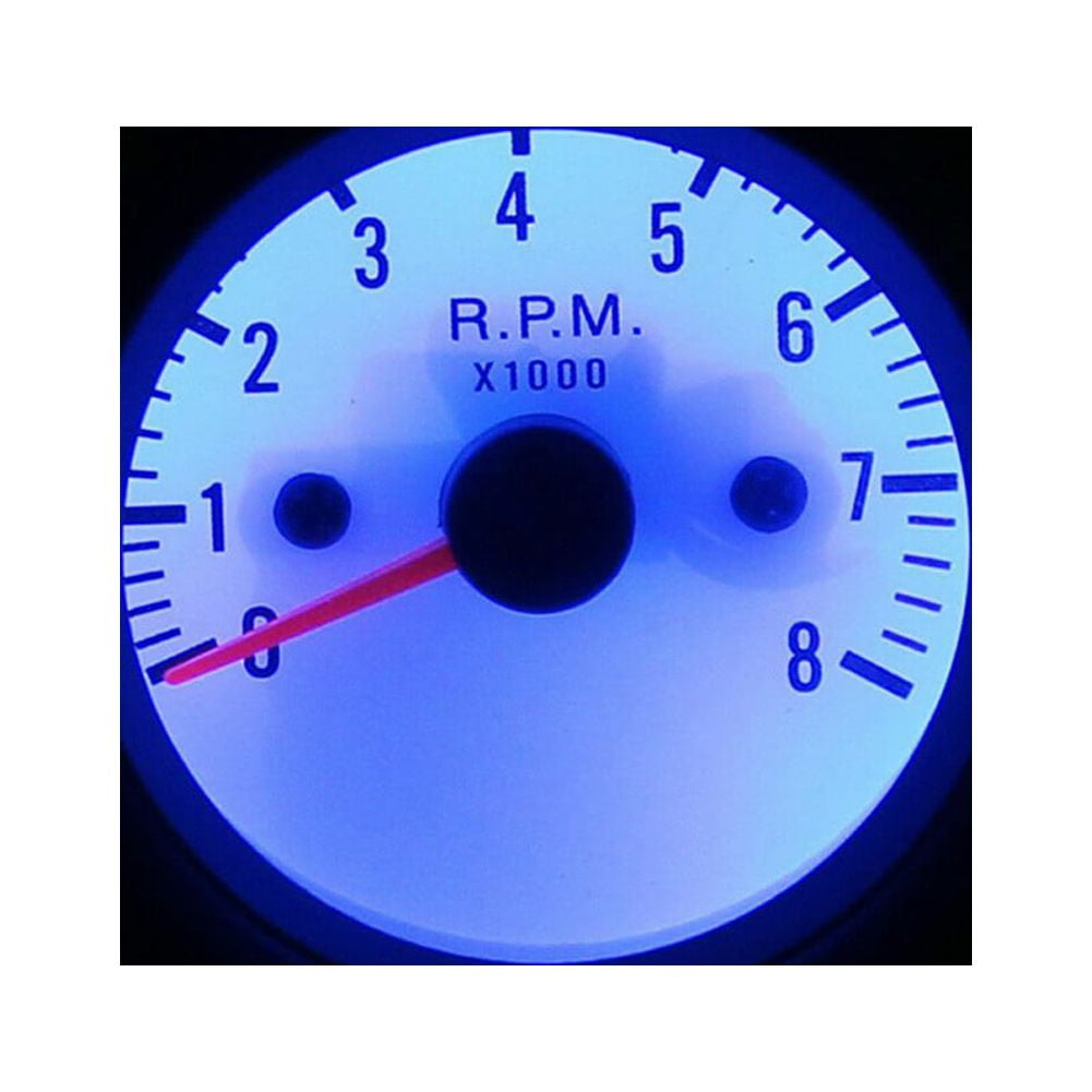 2'' Tachometer Gauge Rev Counter Tacho Pointer 000 Rpm 12V Petrol ...