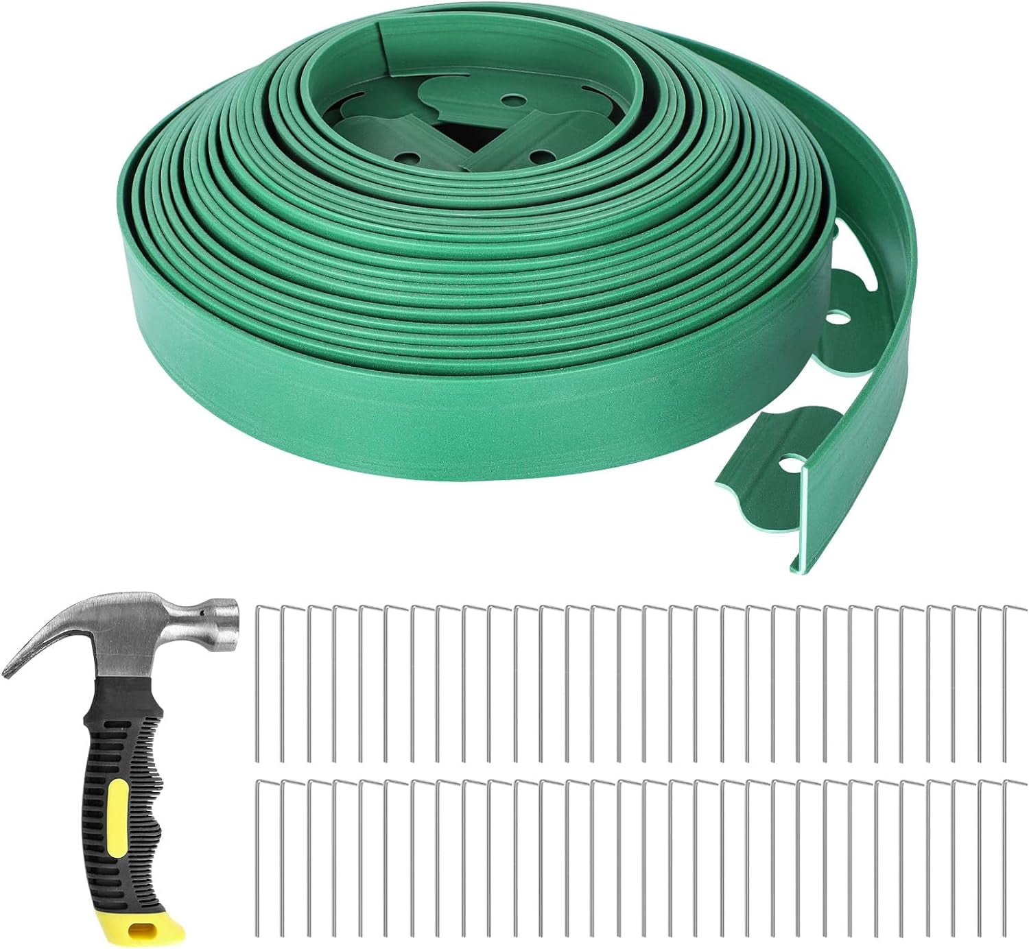 2 in Tall, 66FT Landscape Edging, Rubberific Garden Edging Border with ...