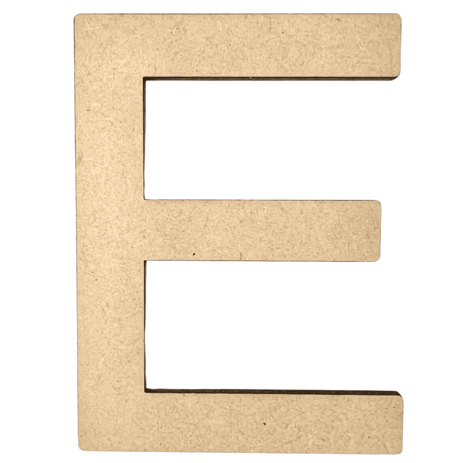 2" Tall MDF Letter E | 1/8" Thick | Krafty Supply Letters | Arial ...