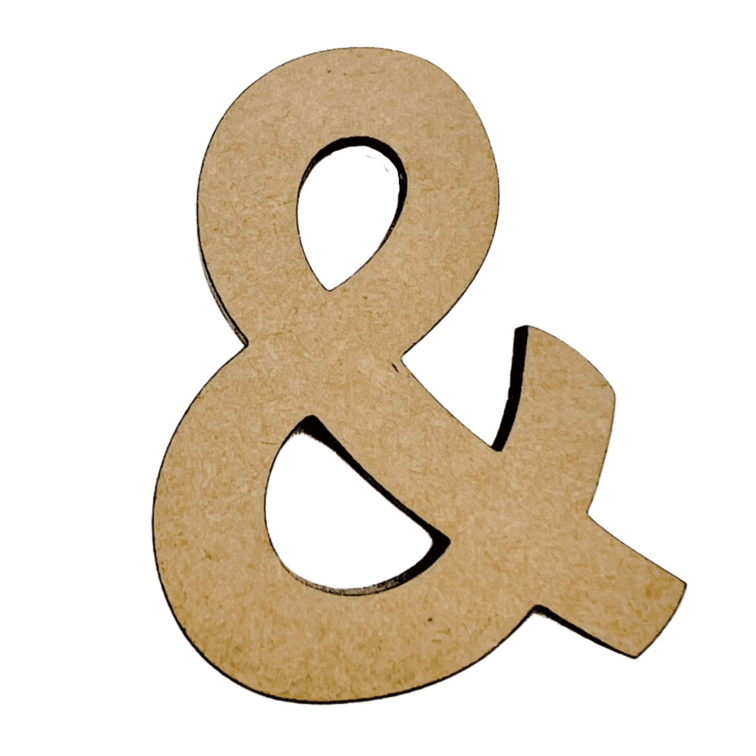 2" Tall MDF Wood Letter & "and sign" ampersand sign| 1/8" Thick ...