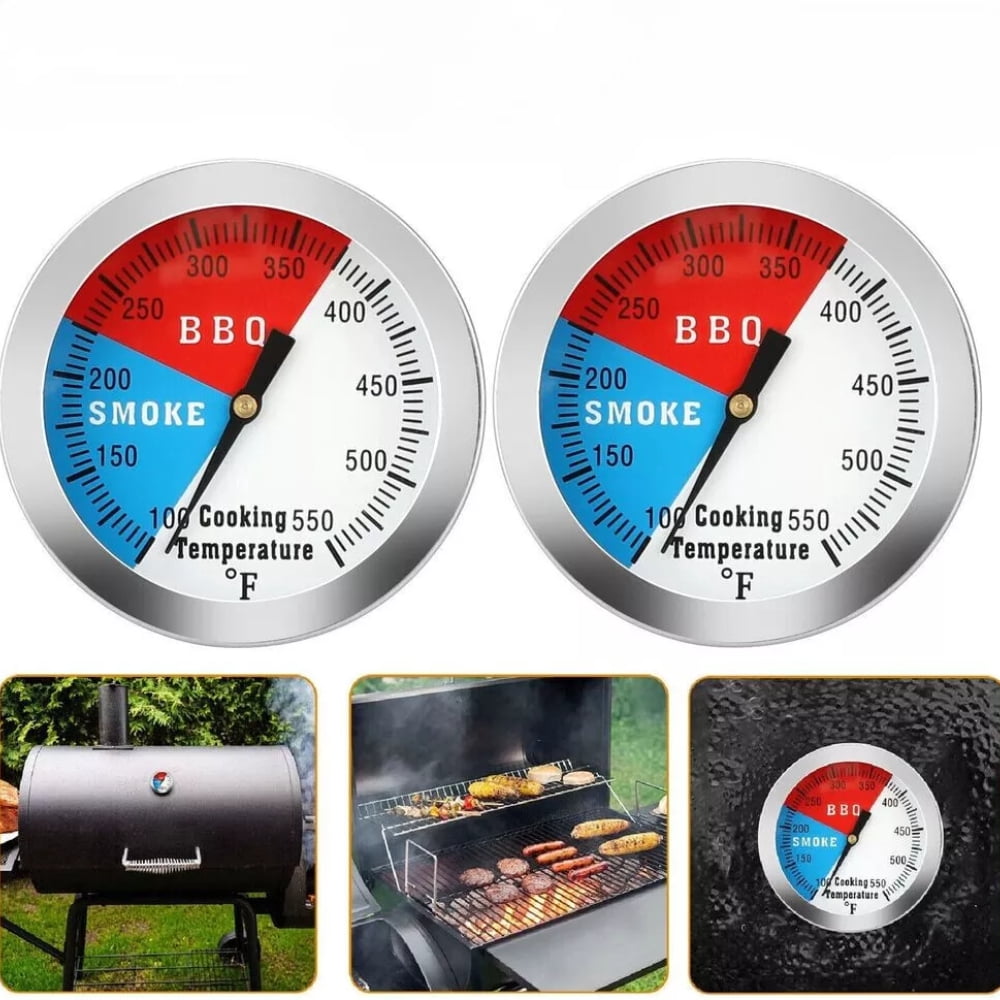 2" Temperature Gauge Thermometer for Barbecue BBQ Grill Smoker Pit ...