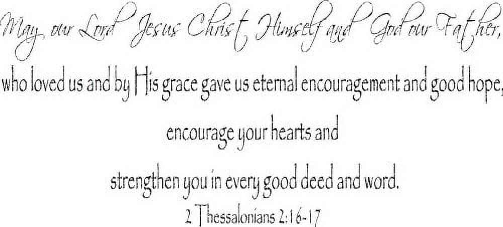 2 Thessalonians 2:16-17, Vinyl Wall Art, May Our Lord Jesus Christ ...