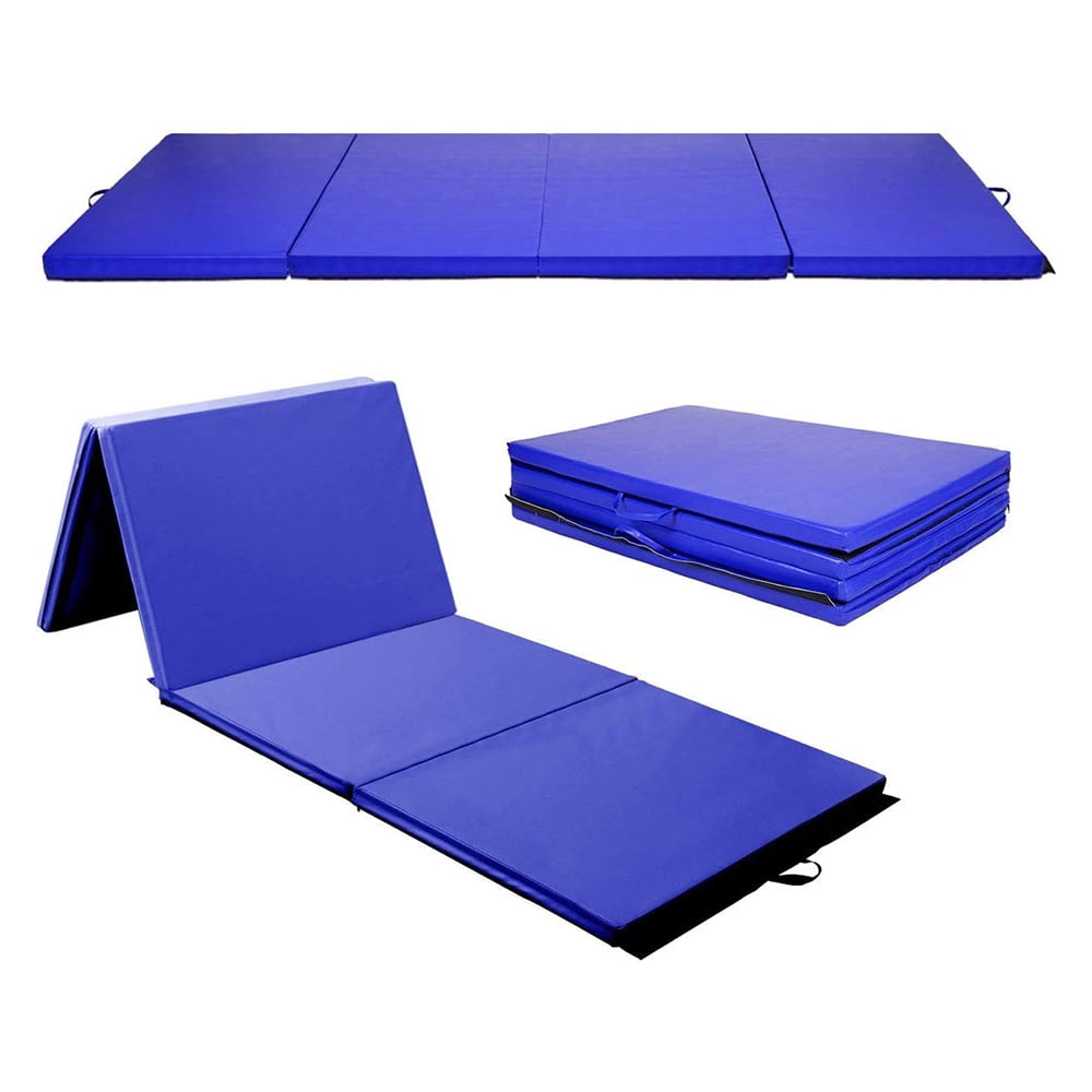 2"Thick Gymnastics Mat, 4'x8' Folding Tumbling Mat with Loop Fastener ...