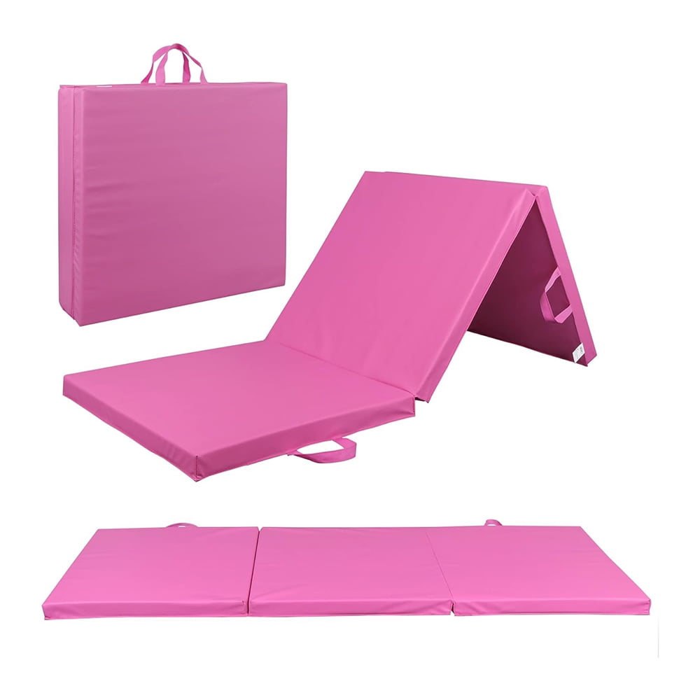 2" Thick Extra Thick Gymnastics Mat,Tri-fold Folding Gym Exercise Mat ...