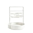 2 Tier 360° Rotating Spice Organizer Rack Adjustable Height Structure ...