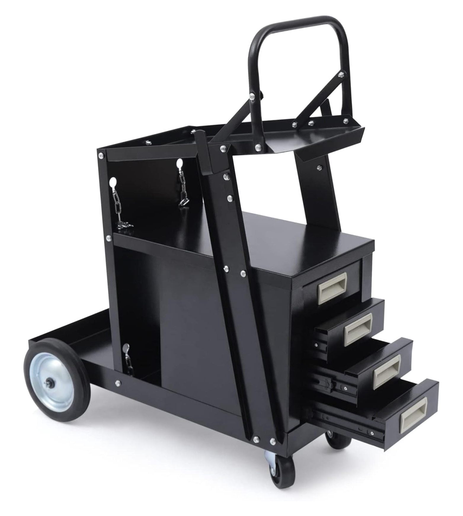 2-Tier 4 Drawers Welding Rolling Cart Welding Trolley for TIG MIG ...