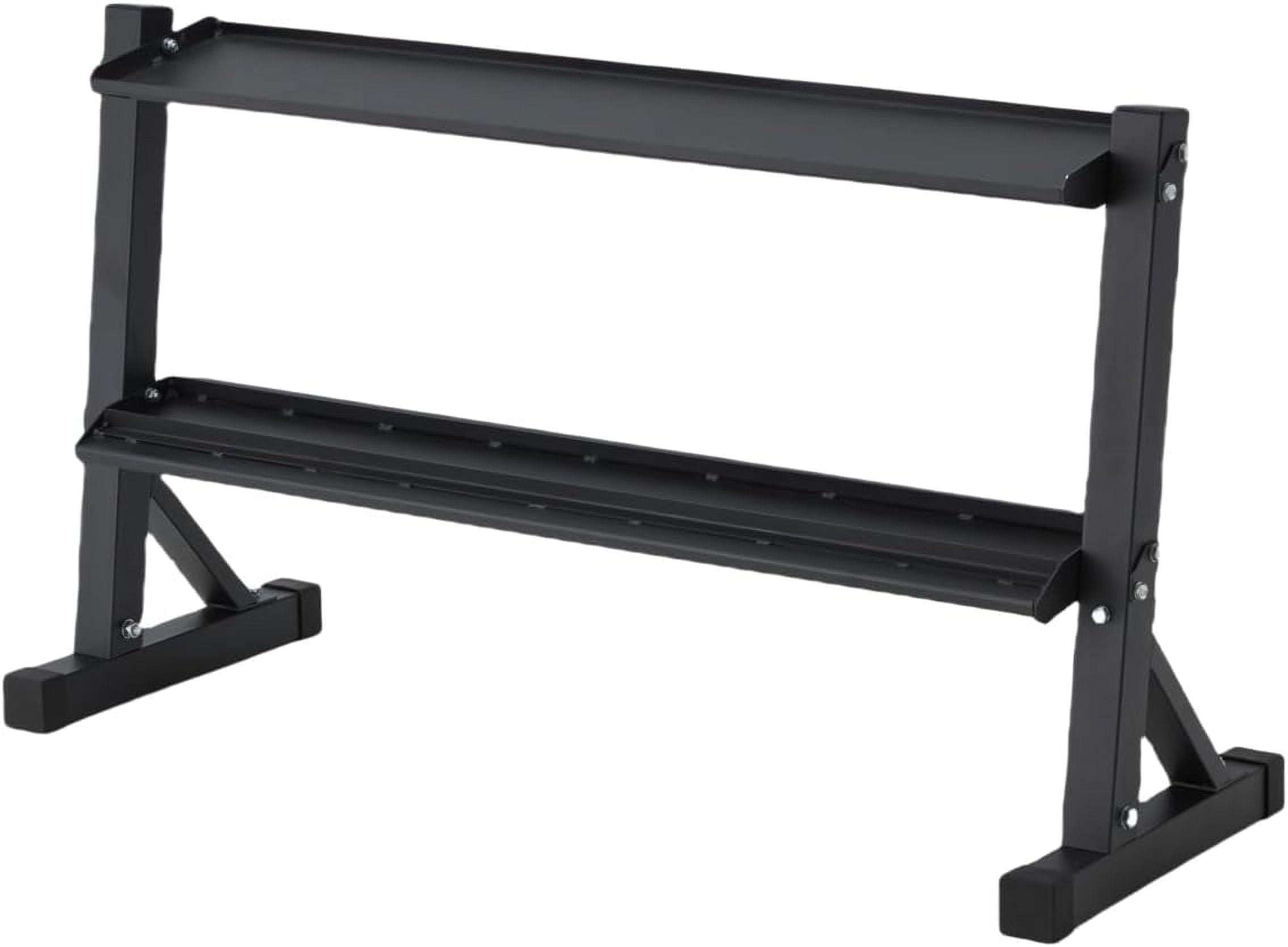 2-Tier 48" Dumbbell Rack Weight Rack for Home Gym, 1000LBS Dumbbell and ...