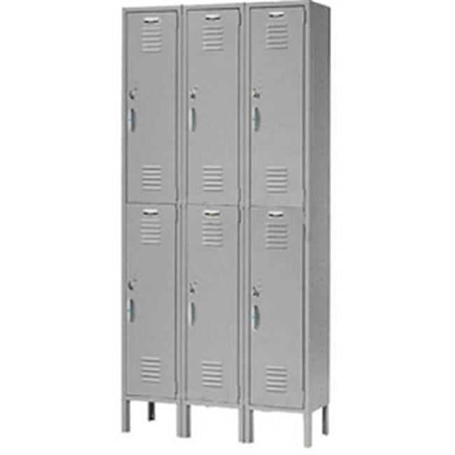 Global Industrial 652147GY 12 x 15 x 36 in. Double Tier Capital Locker ...