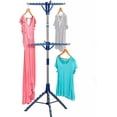 2-Tier 73-Inch Collapsible Tripod Drying Rack, Heavy Duty Chrome Steel ...