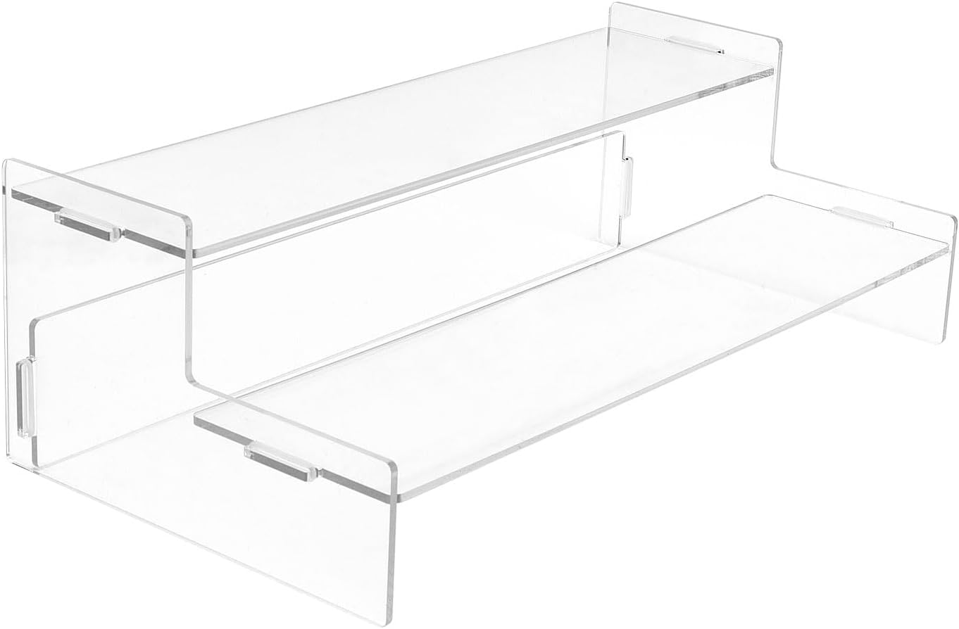 2-Tier Acrylic Action Figure Display Risers Model Toy Assembled ...