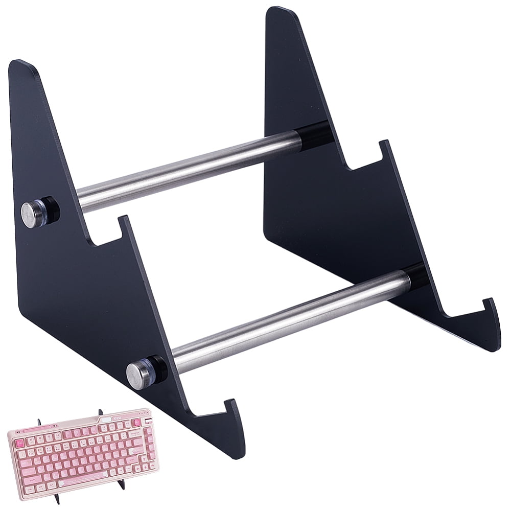 2-Tier Acrylic & Alloy Keyboard Display Stands Holds up to 2 Keyboards ...