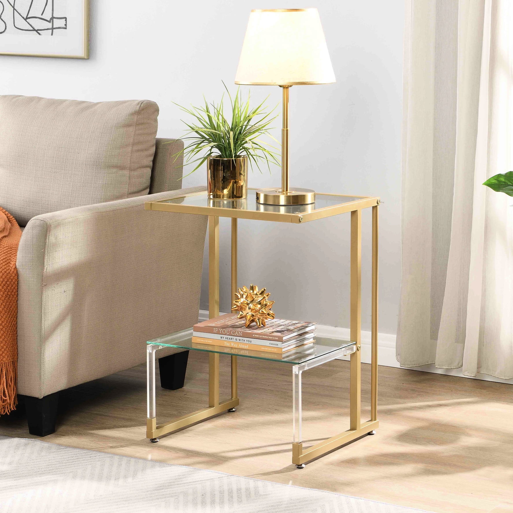 2 - Tier Acrylic Design - Sturdy Structure - Bedroom Use - Relaxing ...