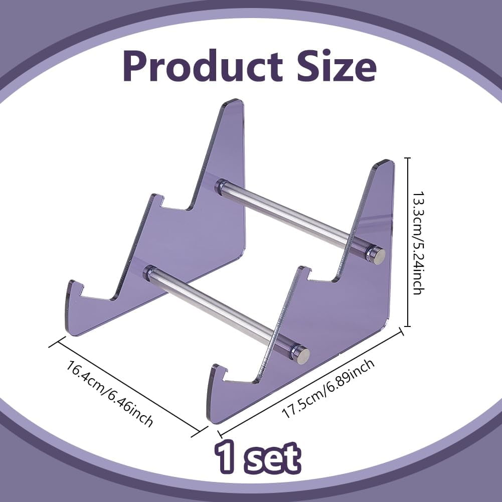 2-Tier Acrylic Keyboard Display Stands Black Keyboards Storage Stand 16 ...