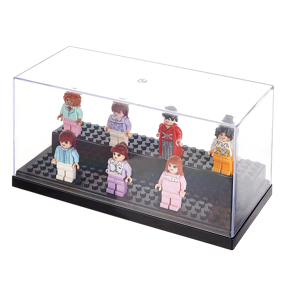 2-Tier Acrylic Minifigure Display Cases 7.9x3.9x3.7 Inch Display Case ...