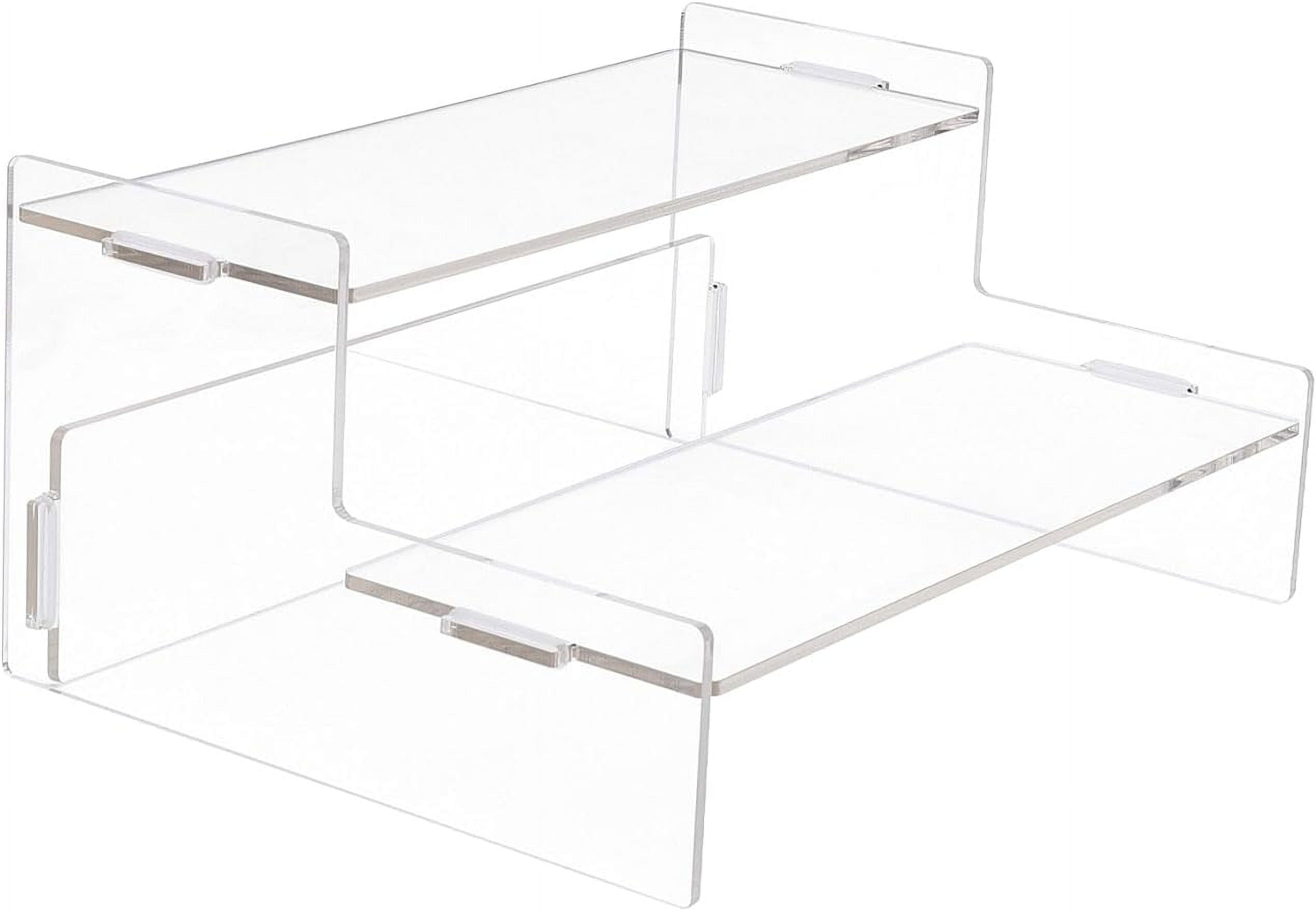 2 Tier Acrylic Spice Rack Acrylic Seasoning Organizer Pantry ...