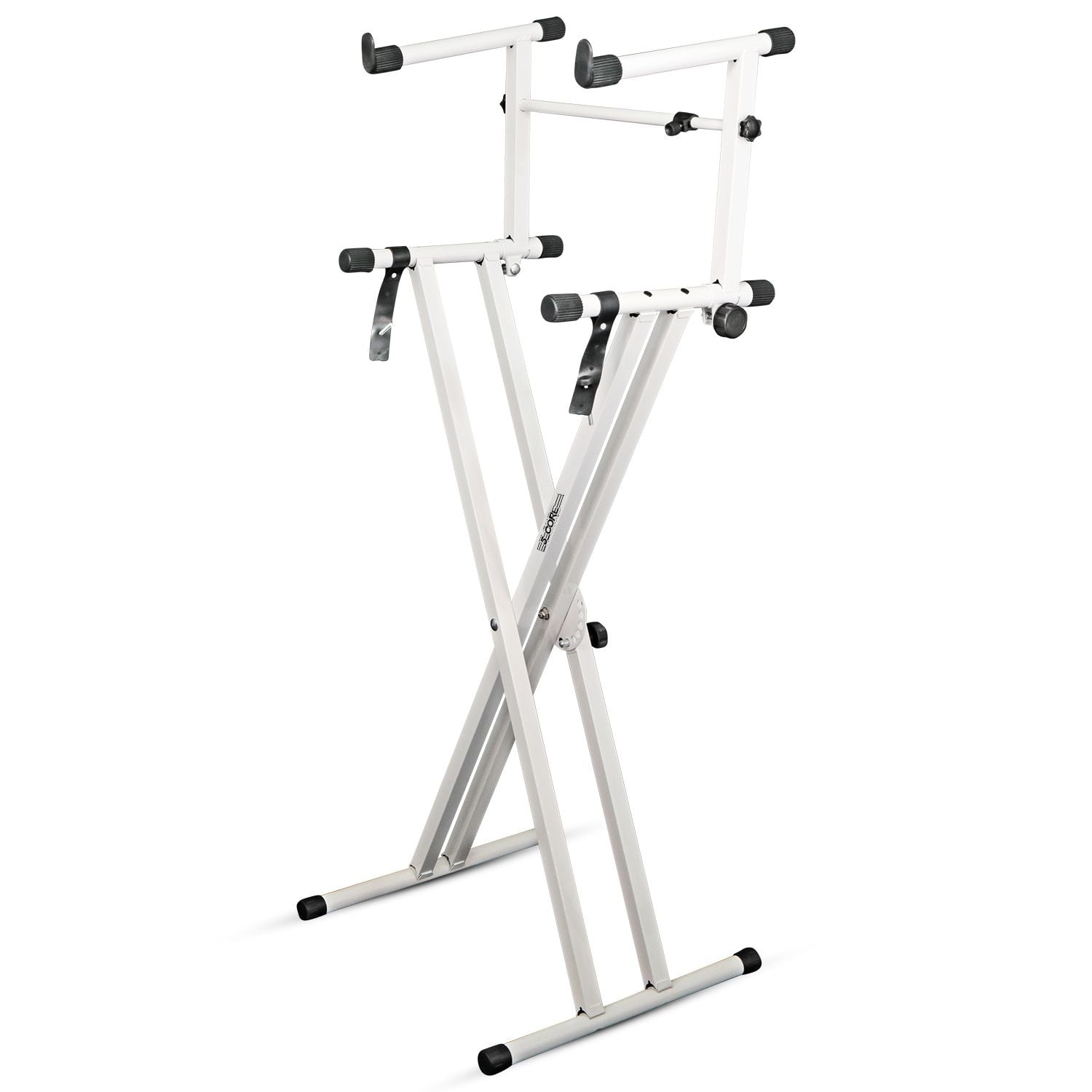 5 Core 2 Tier Keyboard Stand Double X Style Adjustable Electric Piano ...