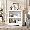 2-Tier Adjustable Bookcase, 31.5"H x 31.5"W Open Storage Bookshelf with ...