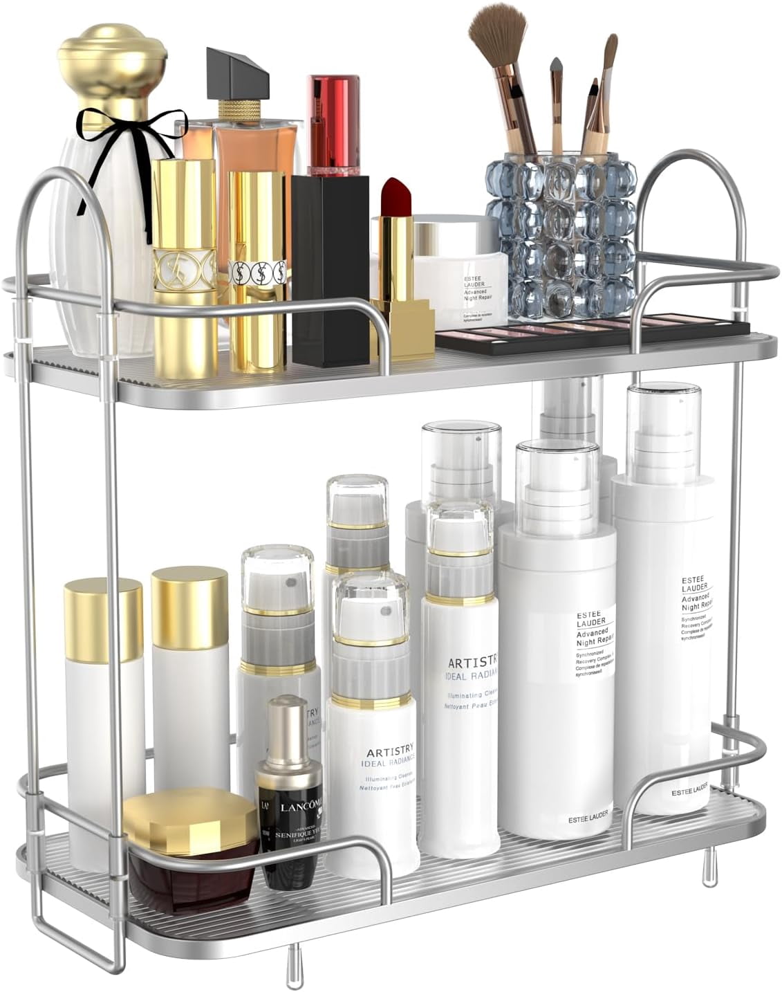 2 Tier Bathroom Counter Organizer,Countertop Storage Perfume Tray ...