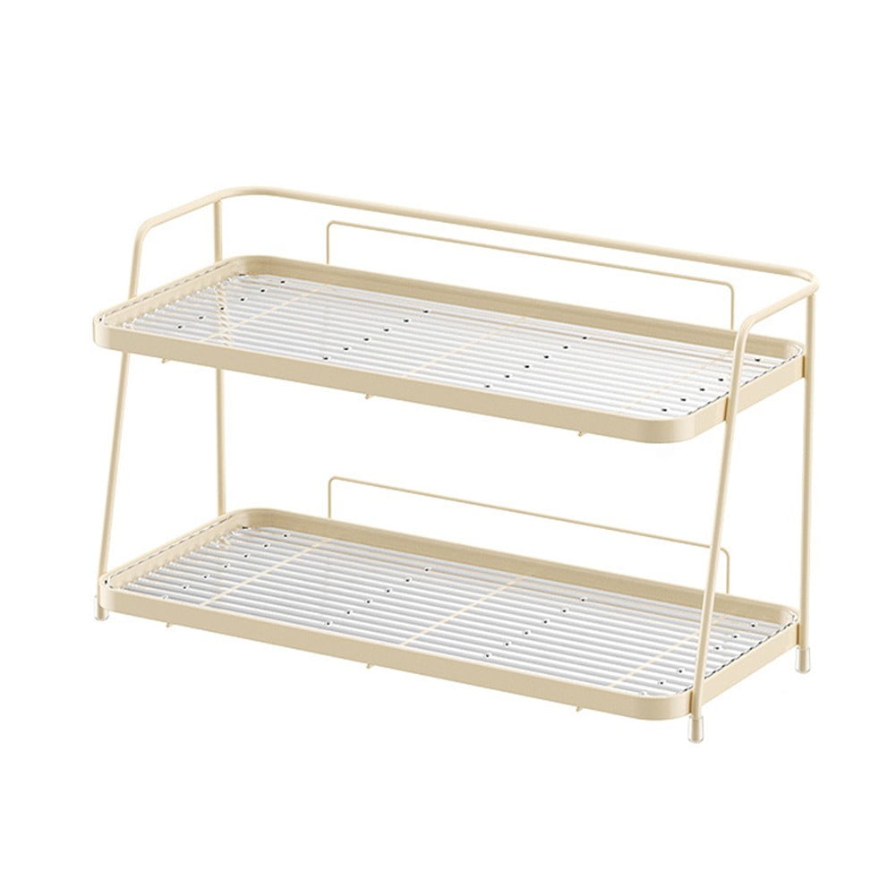 2-Tier Bathroom Countertop Organizer Shelf - Spacious and Elegant ...