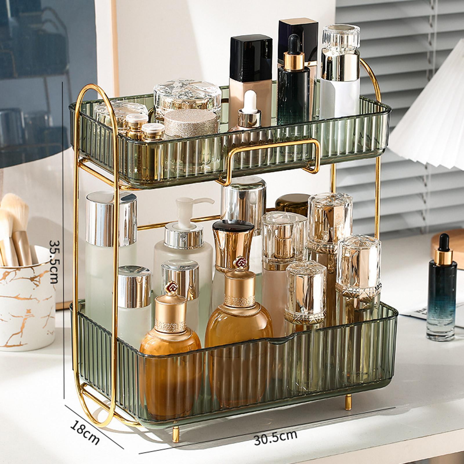 2 Tier Bathroom Organizer Countertop, Organizer Perfume, Rack for ...