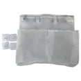 2-Tier Bathroom Storage Net for Shower Storage, Nylon Mesh Bath ...