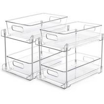 The Home Edit Small Clear Storage Bin Insert, Cabinet Organizer, 4.68 ...