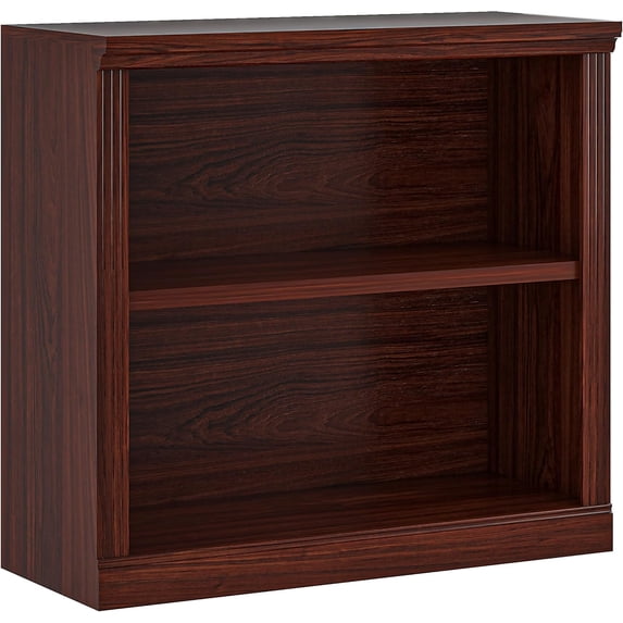 2-Tier Bookcase, Wooden Storage Shelves Rustic Floor Standing Bookshelf ...