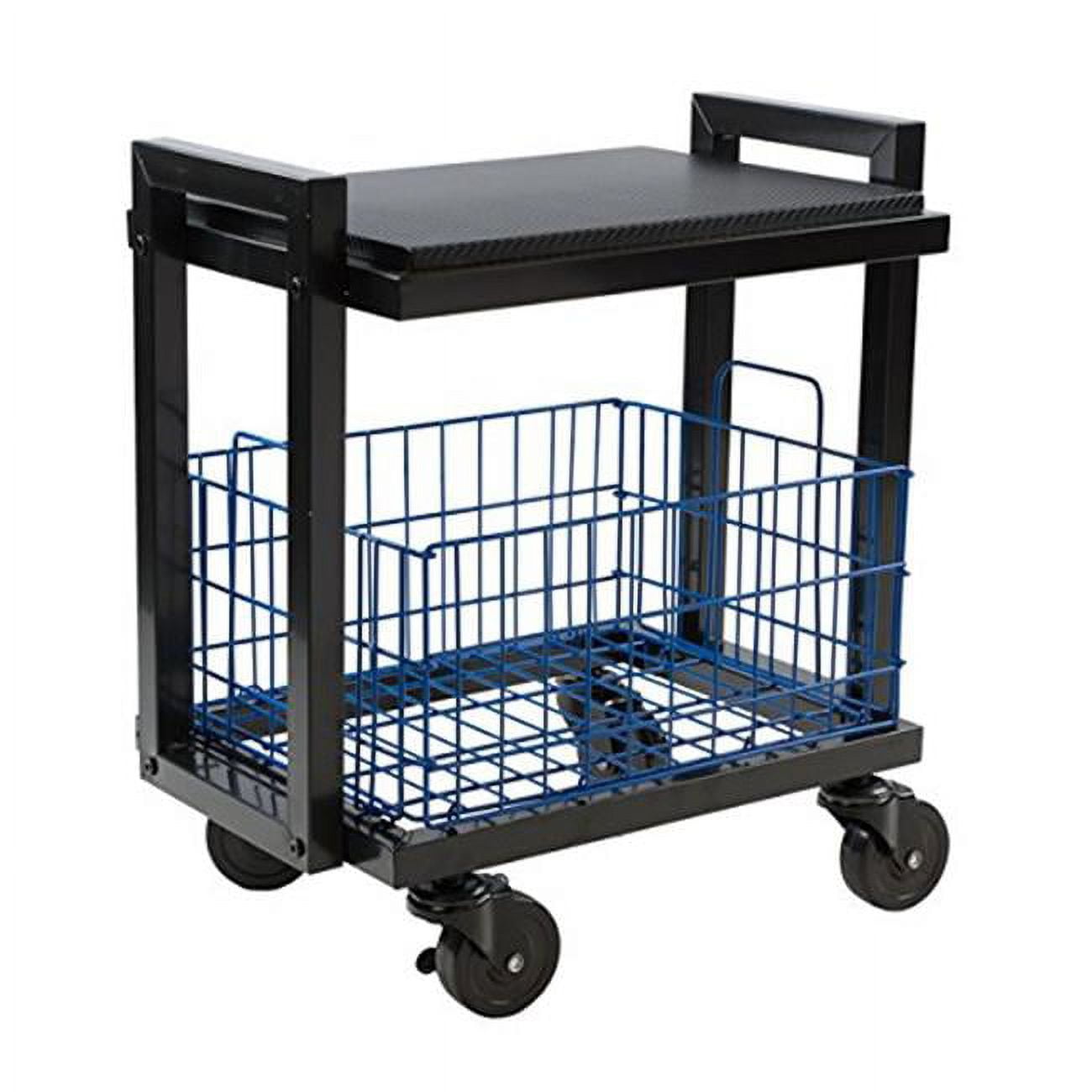 2 Tier Cart System Narrow, Black - Walmart.com