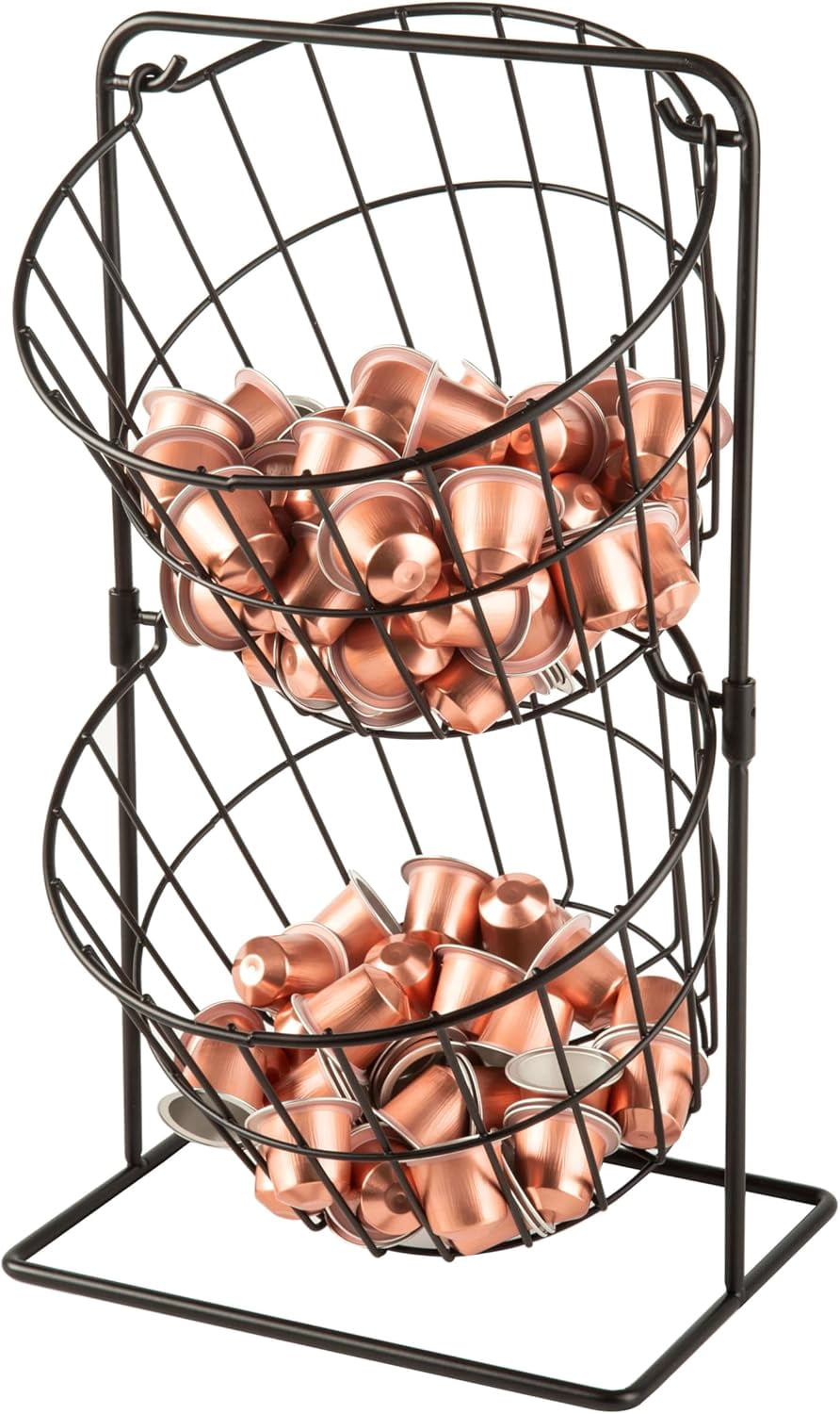2 Tier Coffee Pod Holder - K Cup Holder Organizer,Hanging Basket Stand ...