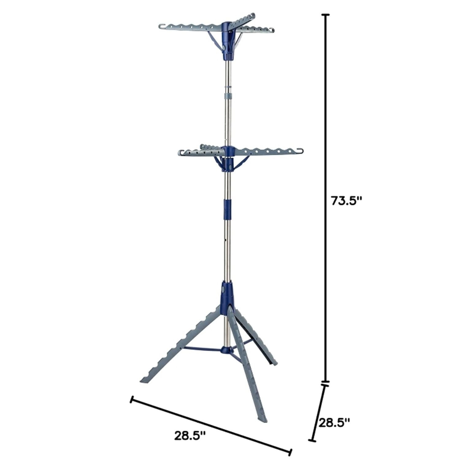 2-Tier Collapsible Tripod Clothes Drying Rack DRY-09220 Chrome ...