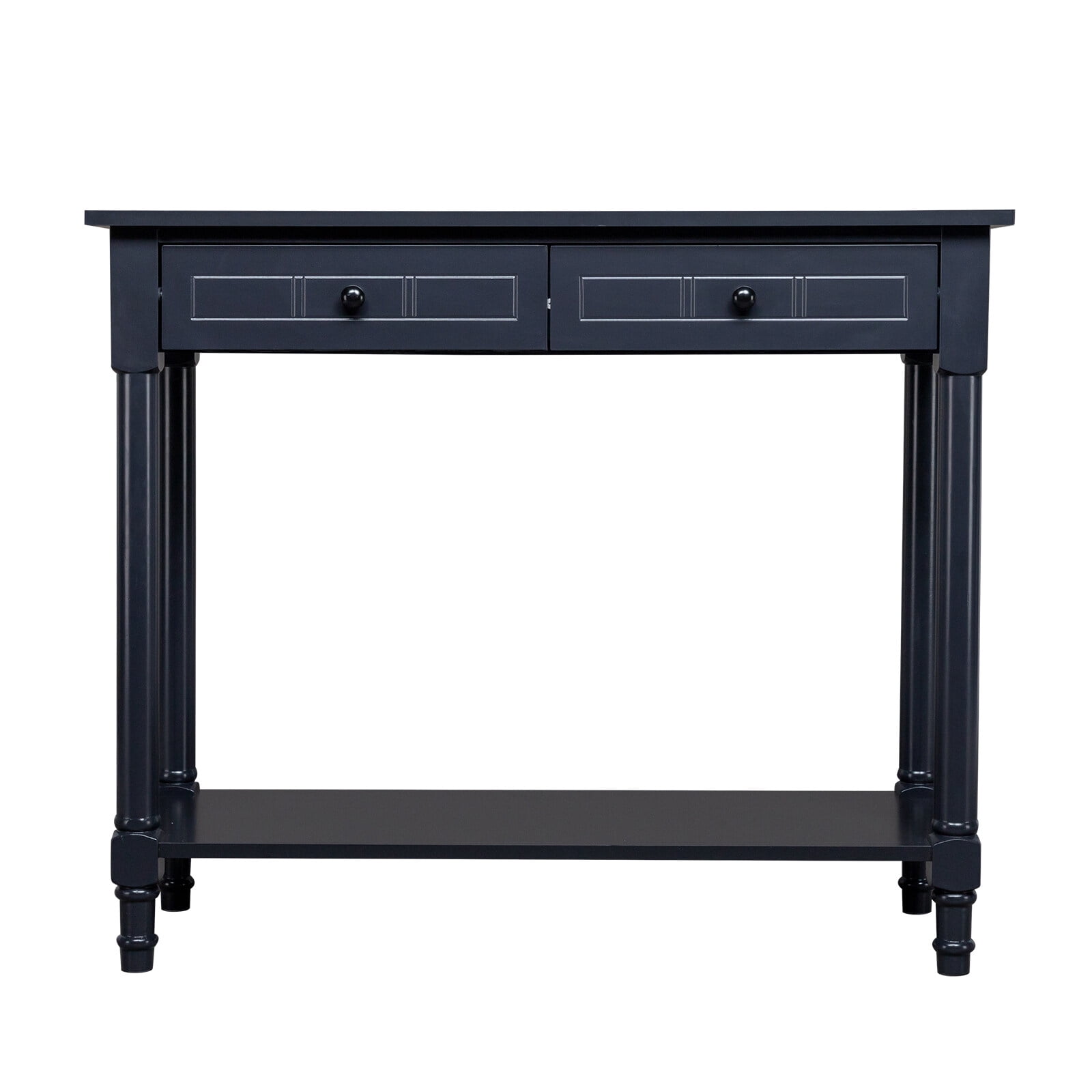2-Tier Console Table with 2 Drawers， Console Tables for Entryway, Sofa ...