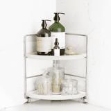 2-Tier Silver Countertop Organizer for Bathroom Vanity Makeup&Skincare ...