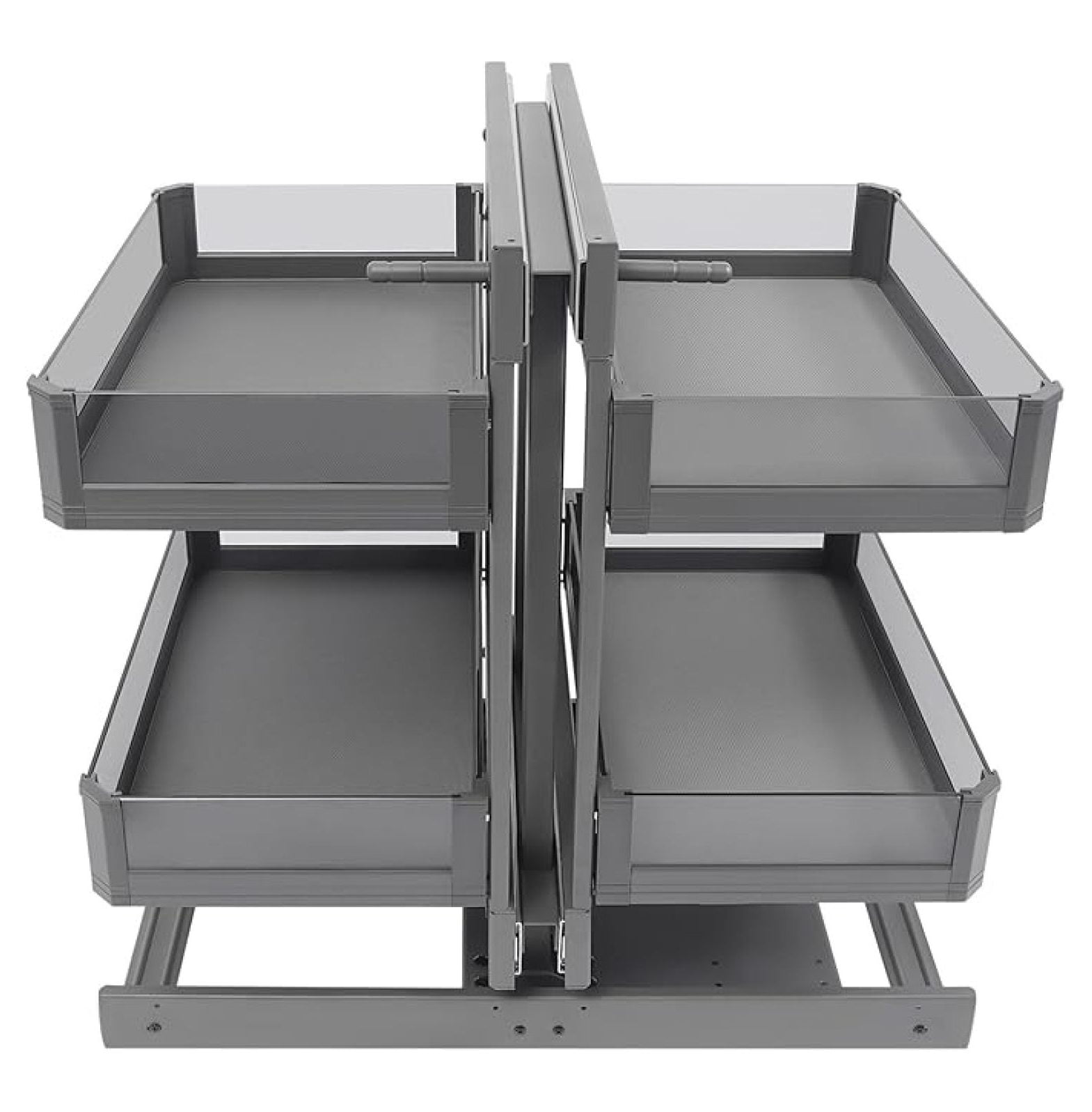 2 Tier Corner Blind Cabinet Pull-Out Organizer, Minimum Opening 14.57 ...