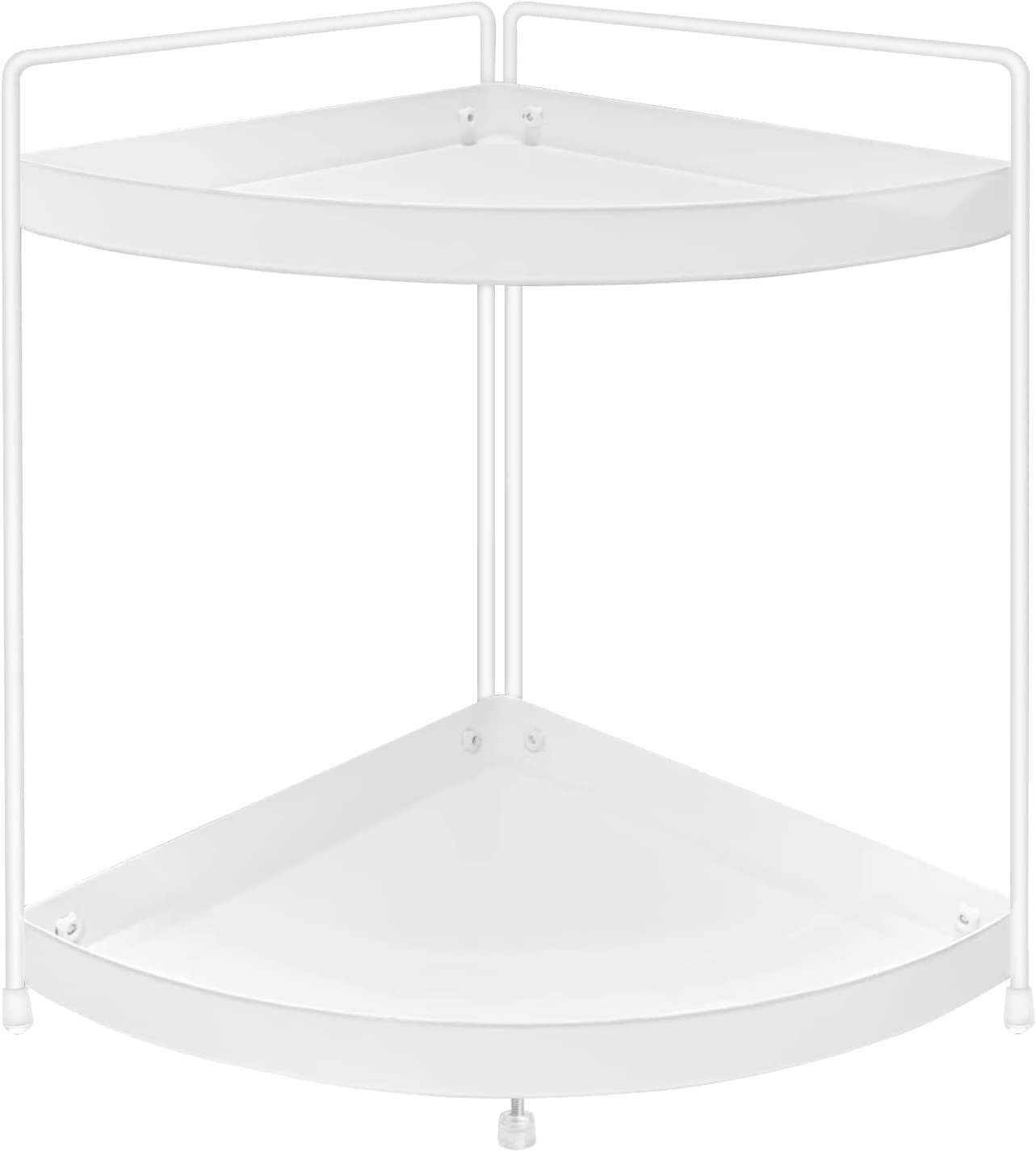 2 Tier Corner Shelf Rack Kitchen Counter Cabinet Bathroom Organizer ...