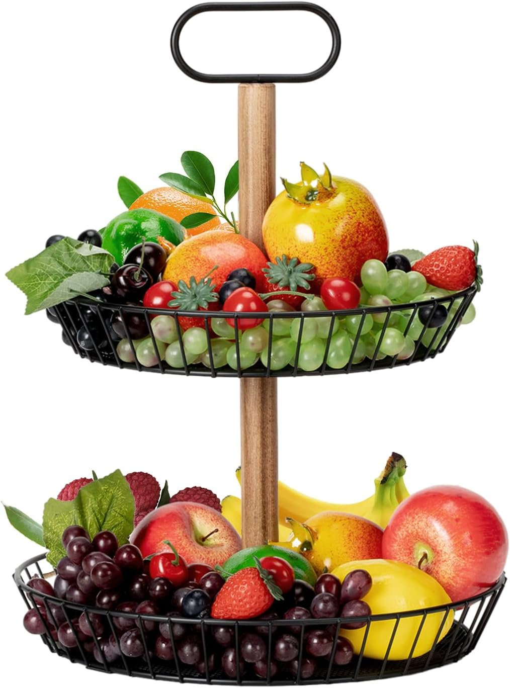 3 Tier Fruit Basket - Stainless Steel Fruit Bowl - Large Fruit Bowl ...