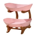 2 Tier Countertop Fruit Basket, Tiered Organizer Stand for Kitchen ...