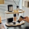2 Tier Countertop Organizer, Bathroom and Kitchen Shelf with Drainage ...